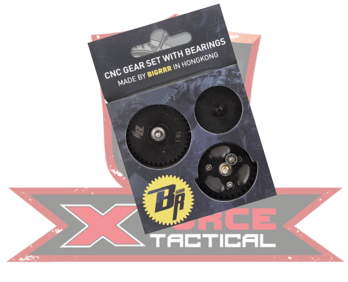18:1 Big RRR CNC Gear Set with Integrated Bearings | X-Force Tactical
