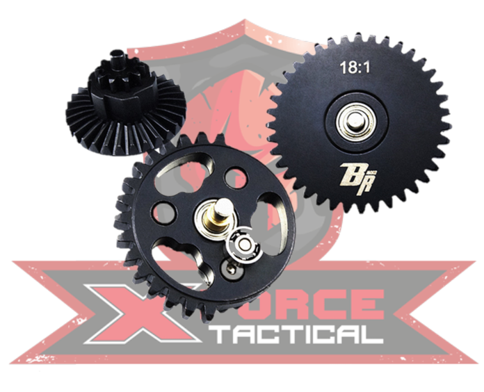 18:1 Big RRR CNC Gear Set with Integrated Bearings | X-Force Tactical