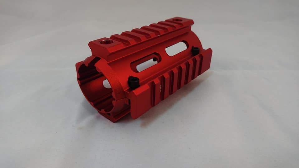 4 Inch Metal Handguard - Red | X-Force Tactical