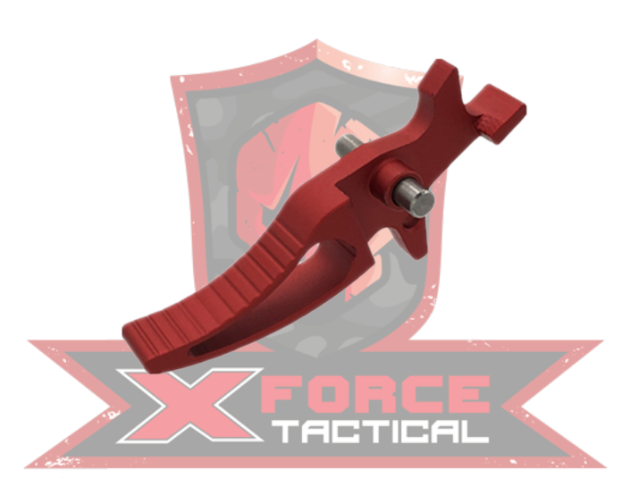 AEG Willow Horizontal Grain Lines Metal Trigger - Red | X-Force Tactical