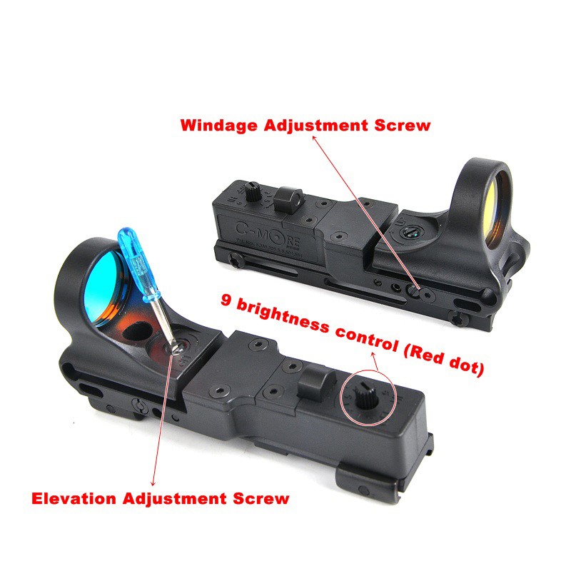 C MORE Red Dot Scope Sight - Red | X-Force Tactical