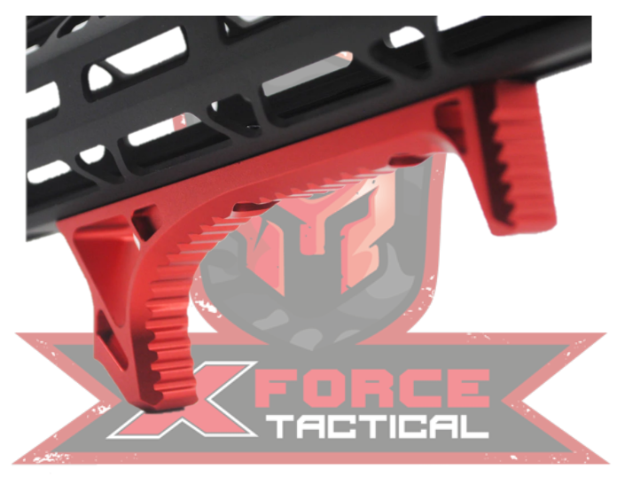Curved Metal Foregrip for M-LOK System - Red | X-Force Tactical