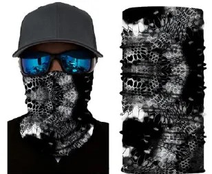 Face Cover/Bandana Black Snake Skin | X-Force Tactical