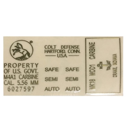 Gold Metal Sticker for Gel blasters | X-Force Tactical