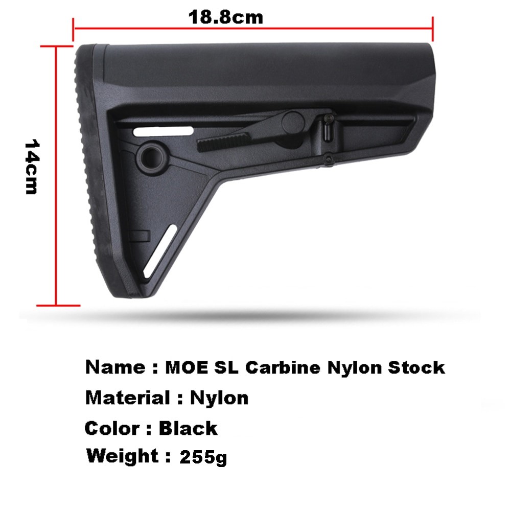 MOE SL Carbine Stock Black/Tan | X-Force Tactical