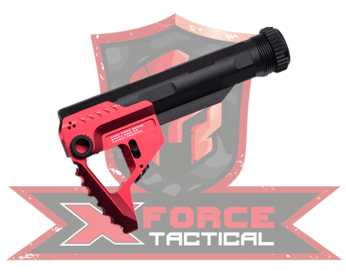 Pit Viper Stock By Strike Industries - Black/Red | X-Force Tactical