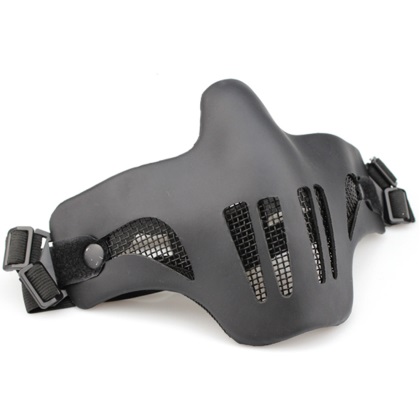 Steel Wire Half Face Mask - Black | X-Force Tactical