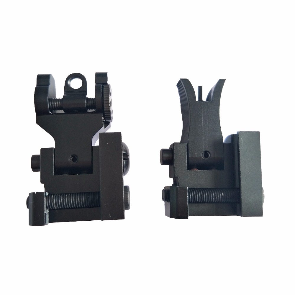 Troy Metal Iron V-Shape Front and Rear Folding Sights - X-Force Tactical