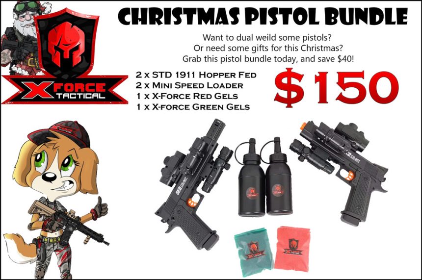STD 1911 Auto Gel blaster Pistol Bundle | X-Force Tactical