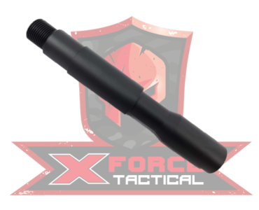 4 inch Metal Outer Barrel Extension - Black | X-Force Tactical