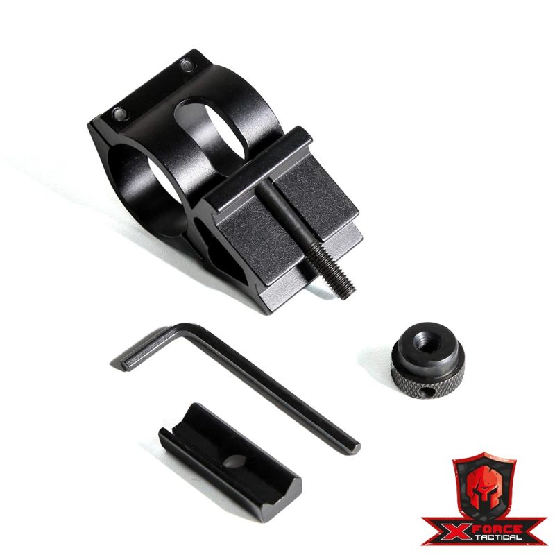 Picatinny 45 Offset Rail Flashlight Mount | X-Force Tactical