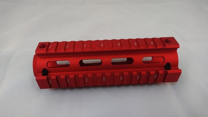7 inch Metal Handguard-Red | X-Force Tactical