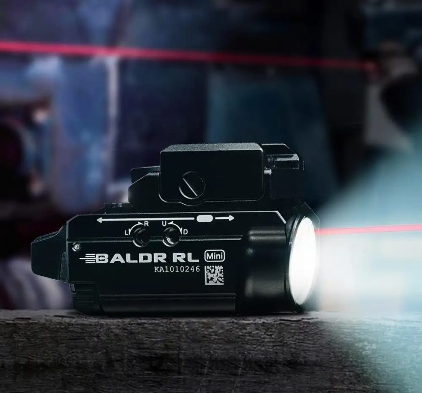 Olight Baldr RL Mini 600 lumens Tactical Flashlight/Red Laser Combo ...