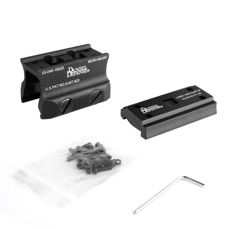 Daniel Defense Micro Mount Metal Picatinny Riser - Black | X-Force Tactical