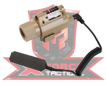 LED Tactical Red Laser/Flashlight - Tan | X-Force Tactical