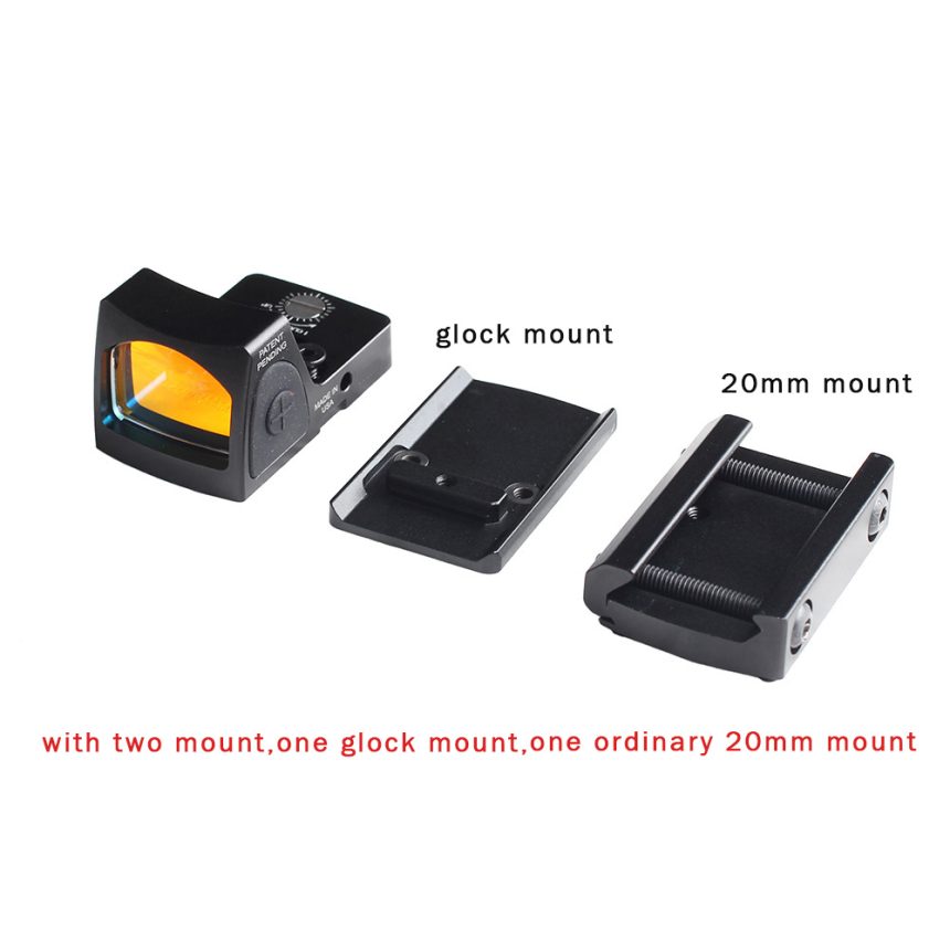 Mini RMR Red Dot Pistol Sight - Black | X-Force Tactical