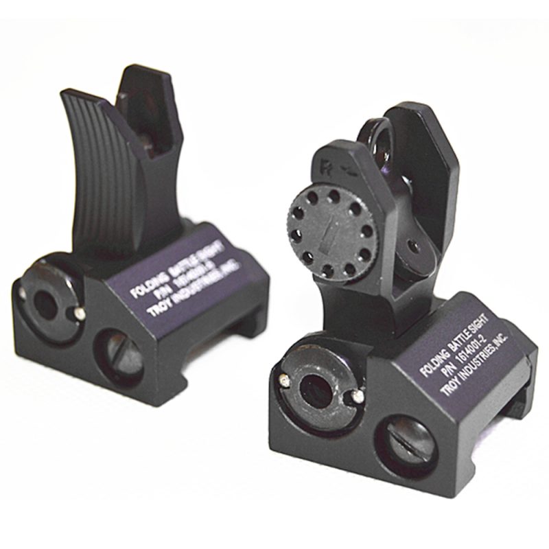 Troy Metal Iron V-Shape Front and Rear Folding Sights | X-Force Tactical