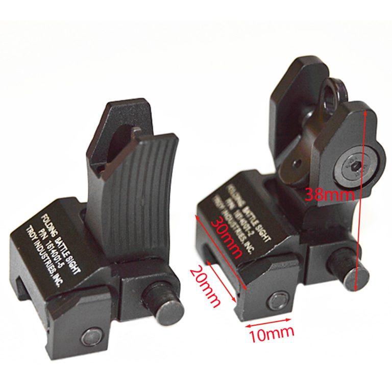 Troy Metal Iron V-Shape Front and Rear Folding Sights | X-Force Tactical