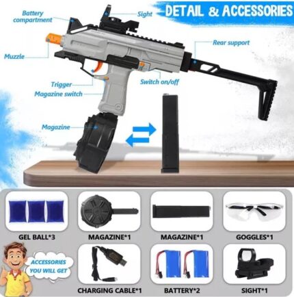 UZI SBL16A Electric Auto Gel Blaster | X-Force Tactical