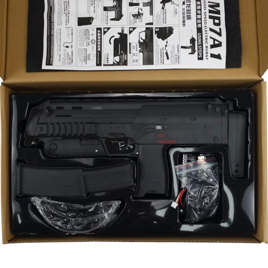 BF MP7 Gel Blaster SMG V4 - Black | X-Force Tactical