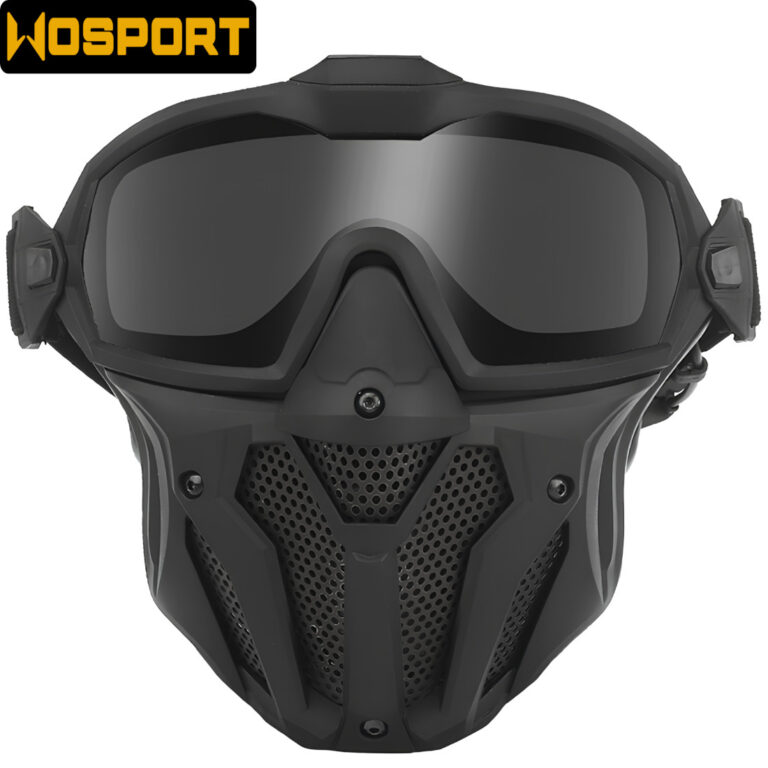 Wosport tactical anti-fog MASK - Black | X-Force Tactical