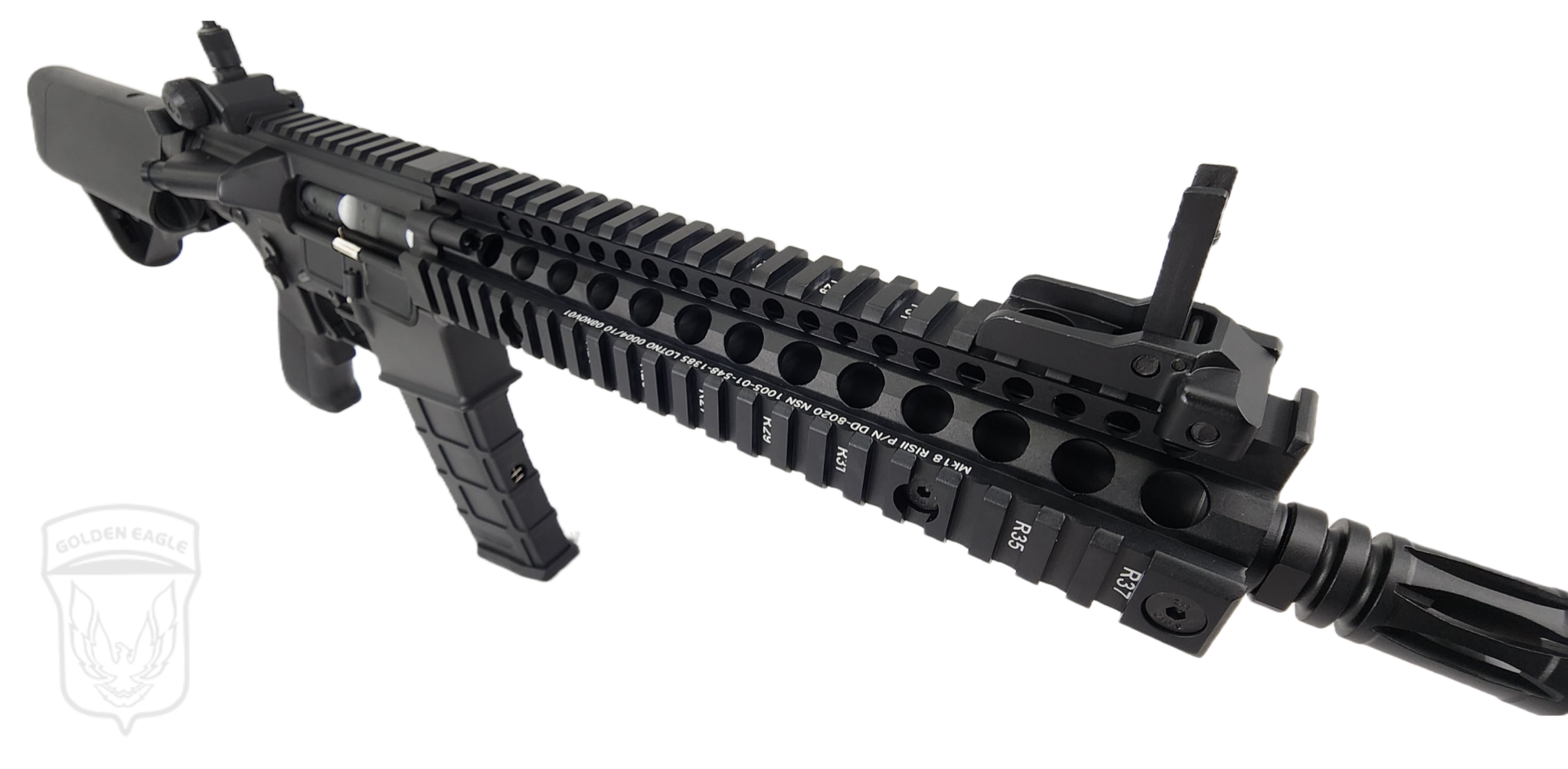 Golden Eagle Daniel Defense MC6593M MK18 MOD1 Metal Gas GBBR Gel ...