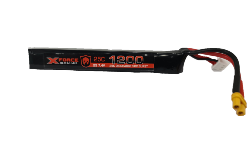 X-Force Black Label 1200mah 7.4v Lipo Battery XT30 Plug | X-Force Tactical