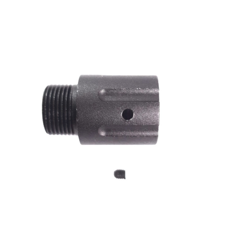 2cm Metal Fluted Outer Barrel Extension with Grub Screw - Black | X ...