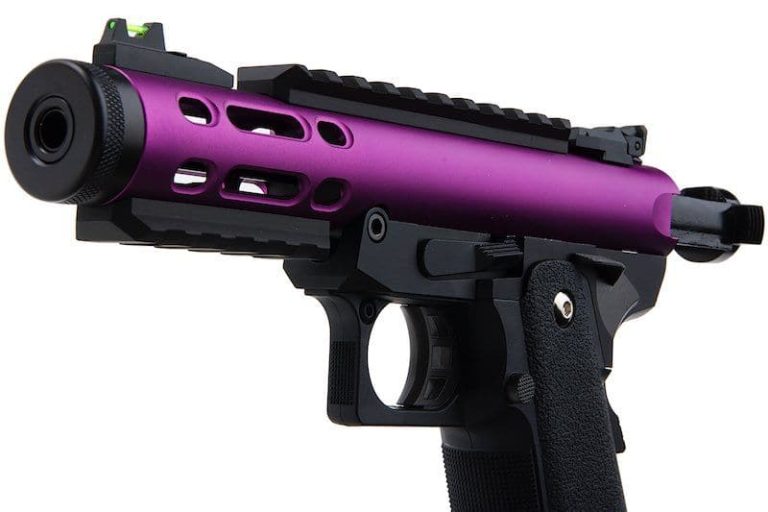 We Tech Galaxy Hi-Capa 5.1 Type A GBB Gel Blaster Pistol - Purple Upper ...