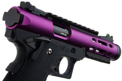 We Tech Galaxy Hi-Capa 5.1 Type A GBB Gel Blaster Pistol - Purple Upper ...