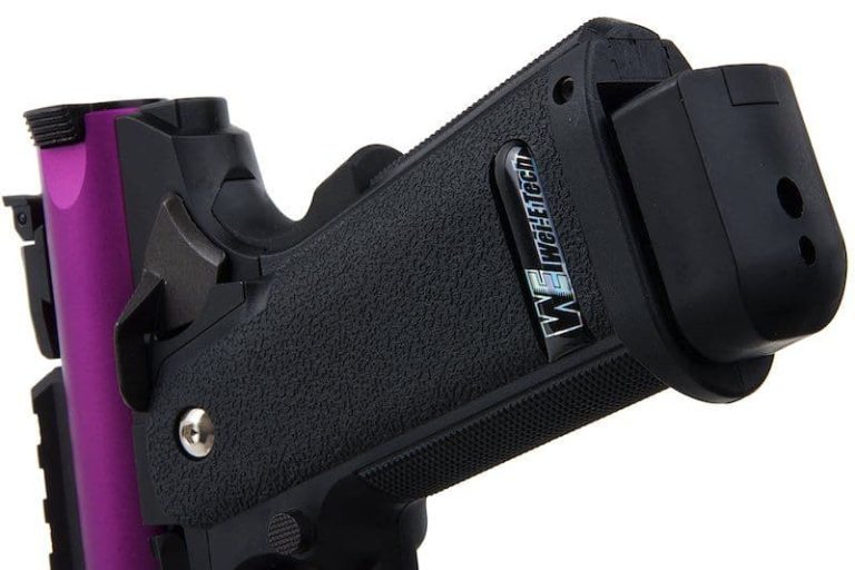 We Tech Galaxy Hi-Capa 5.1 Type A GBB Gel Blaster Pistol - Purple Upper ...