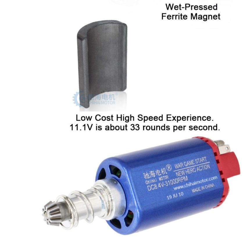 ChiHai M130 480 Long Shaft 11.1v Super High Speed Motor | X-Force Tactical