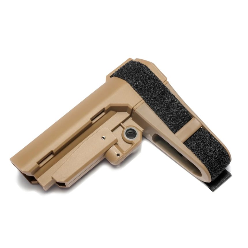 PMC SBA3 Pistol Stabilizing Brace Stock - Tan | X-Force Tactical