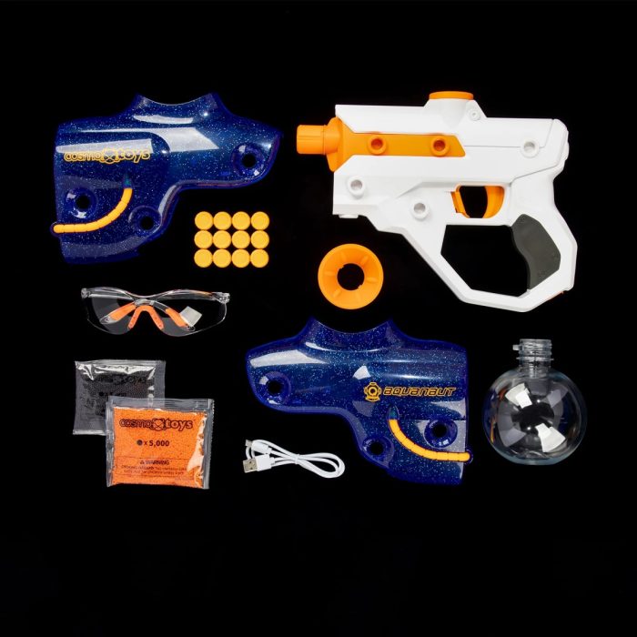 CosmoX Aquanaut Sci-Fi Gel Blaster Pistol - Blue with Glitter - X-Force ...