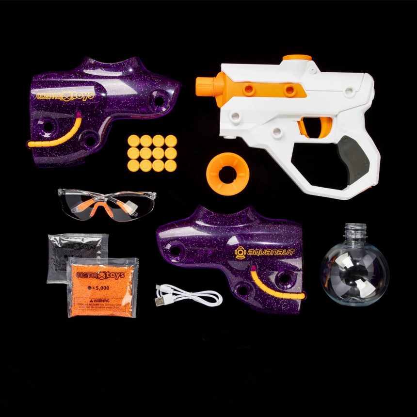 CosmoX Aquanaut Sci-Fi Gel Blaster Pistol - Purple with Glitter | X ...