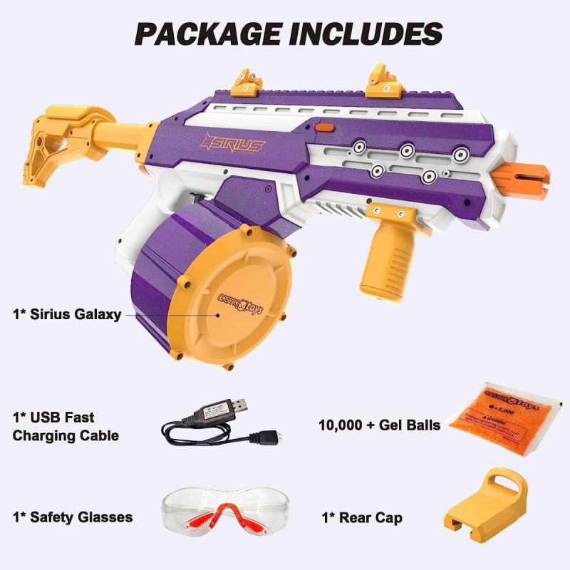 CosmoX Sirius Sci-Fi Gel Blaster - Purple and Amethyst | X-Force Tactical