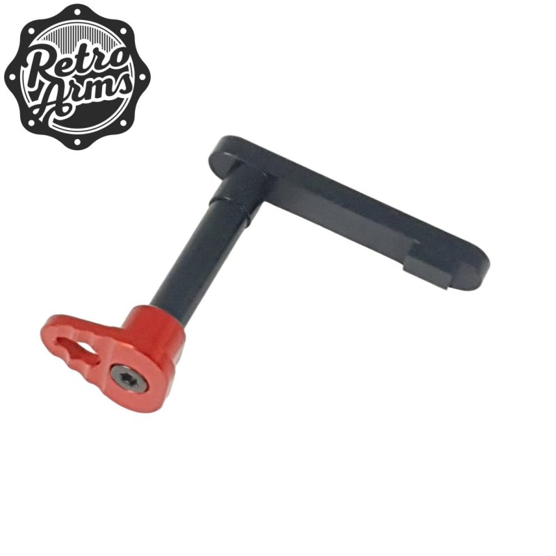 Retro Arms CNC Magazine Release Catch for AR15/M4/M16 Style B - Red ...