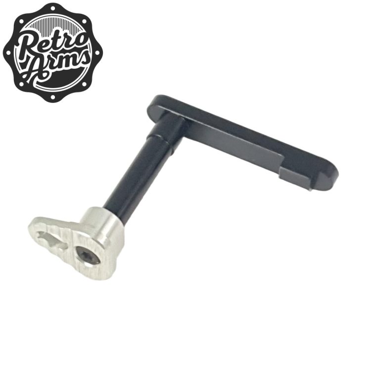 Retro Arms CNC Magazine Release Catch for AR15/M4/M16 Style B - Silver ...