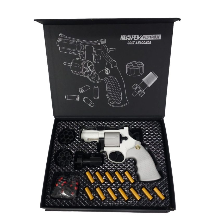 Colt Anaconda Revolver - manual springer Mini Dart Pistol Toy - White ...