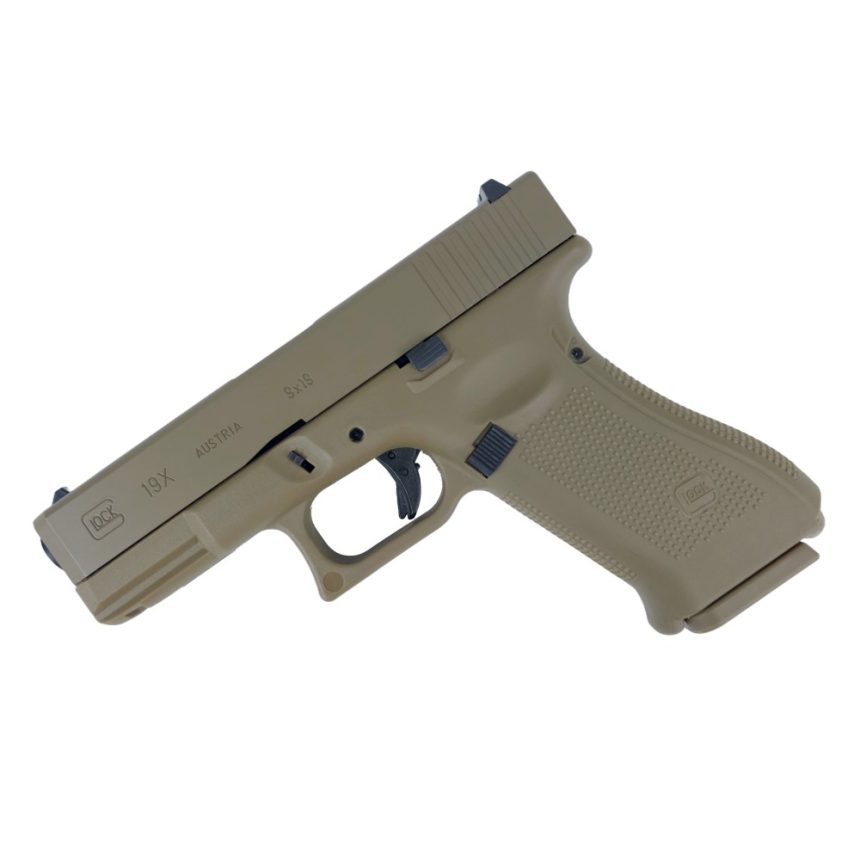 E&C G19x Tan Gas Blowback Gel Blaster Pistol | X-Force Tactical