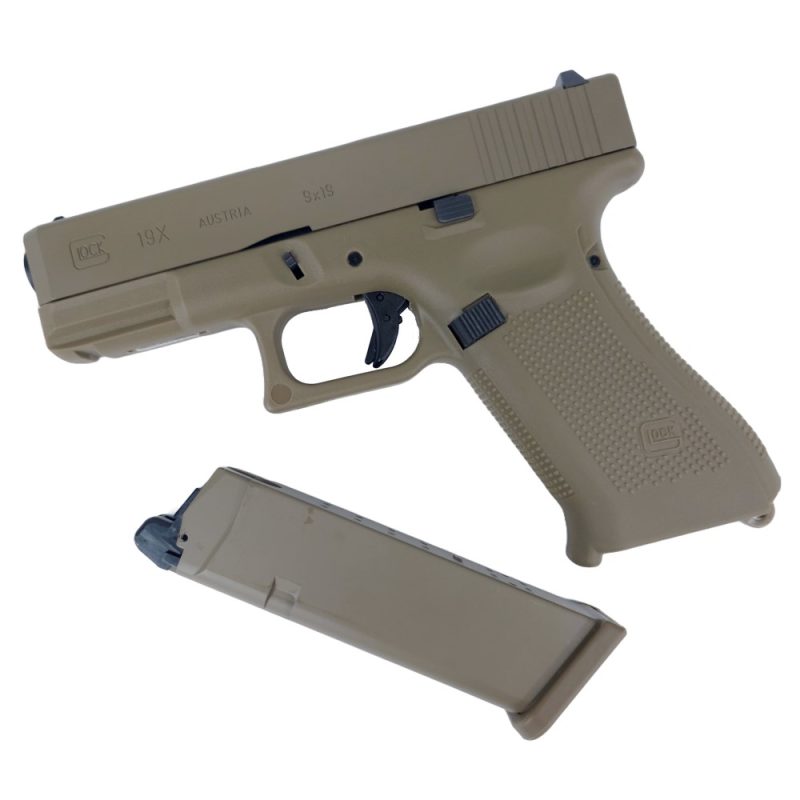 E&C Glock 19x Gas Blowback Gel Blaster Pistol - Tan | X-Force Tactical