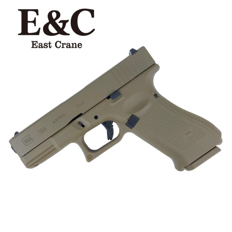 E&C Glock 19x Gas Blowback Gel Blaster Pistol - Tan | X-Force Tactical