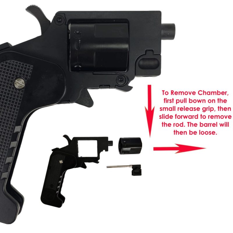 KELe Ghost Folding SWITCH GUN 5 Shot Dart Revolver - Black | X-Force ...