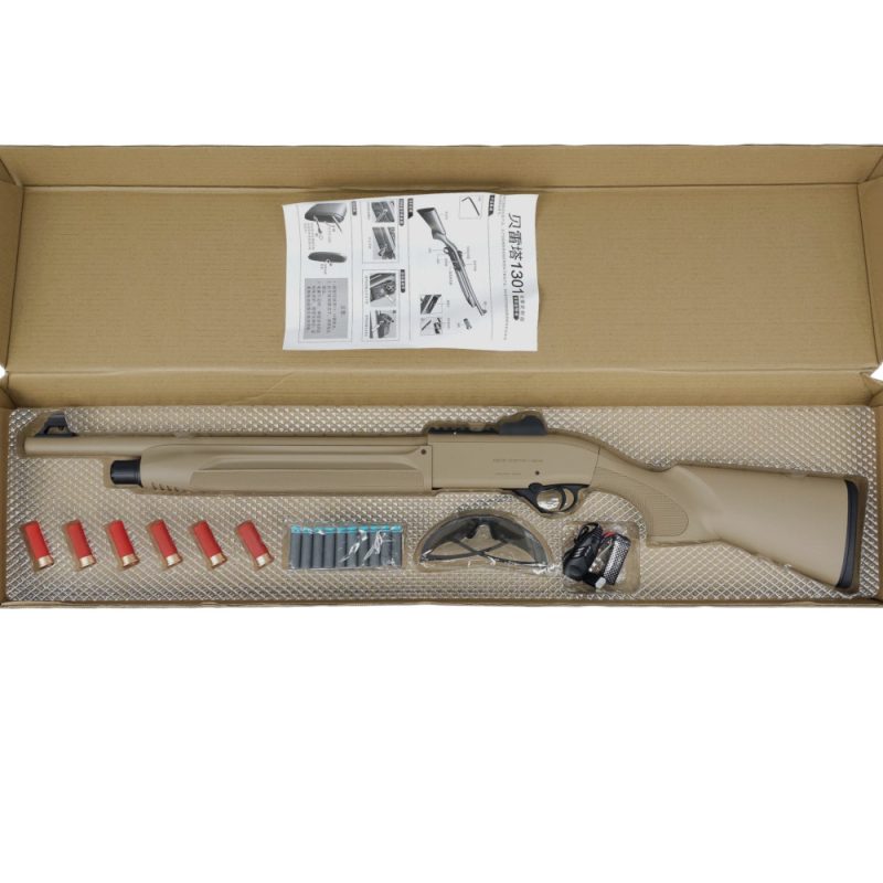 LeHui Beretta 1301 Tactical Shell Ejecting Shotgun - Tan | X-Force Tactical
