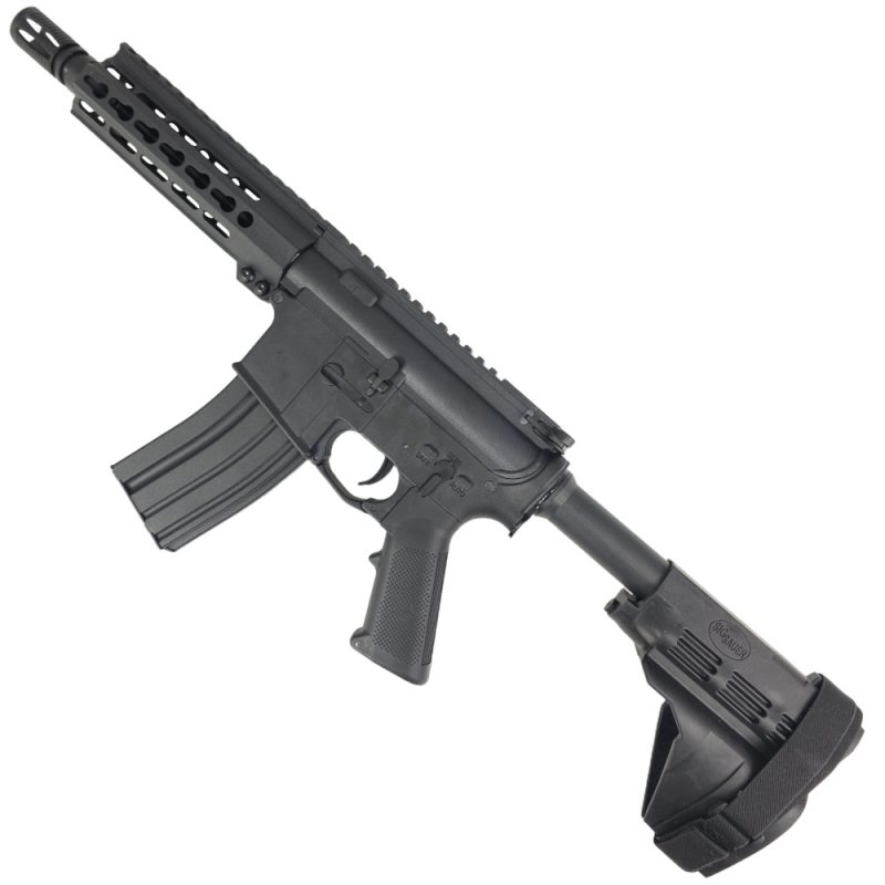 SUGE CQB Black AR15 Gel Blaster with Metal Gearbox - SS Pistol Brace ...