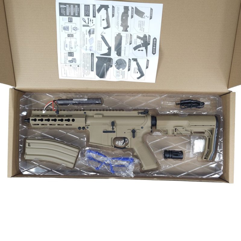 SUGE MFT CQB Tan AR15 Gel Blaster with Metal Gearbox - MFT Stock | X-Force Tactical