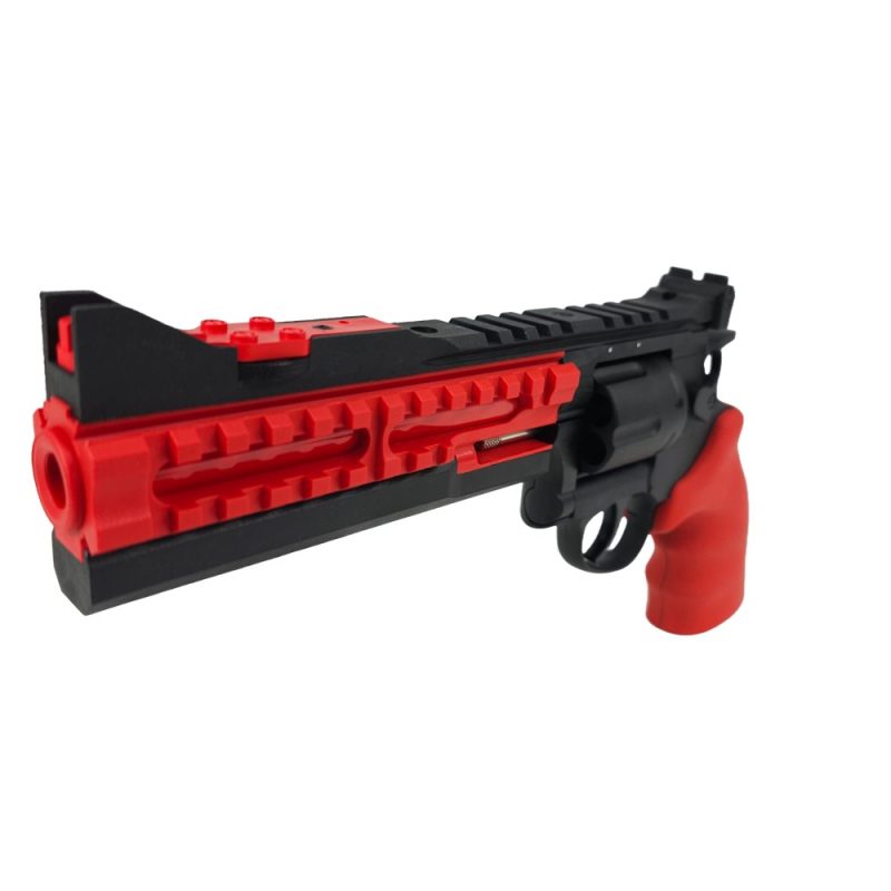 XL 357 Python Magnum Revolver -Black/Red (ZB004) | X-Force Tactical