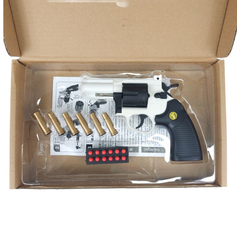 XL White 357 Python Gel Blaster Revolver - Short | X-Force Tactical