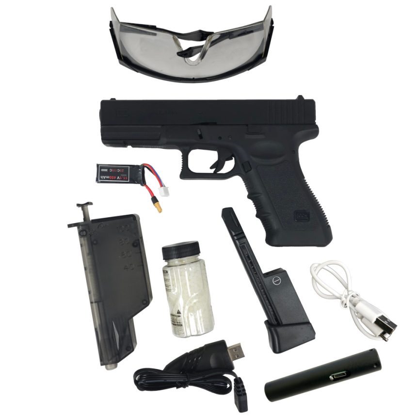 XYH Electric Glock 22 Nylon Slide Gel Blaster Pistol / Laser Target ...