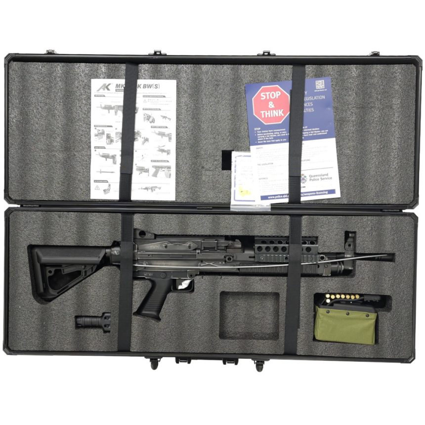 A&K MK46-MOD0 LMG Gel Blaster - Battle Worn Version (Fully licensed FN ...